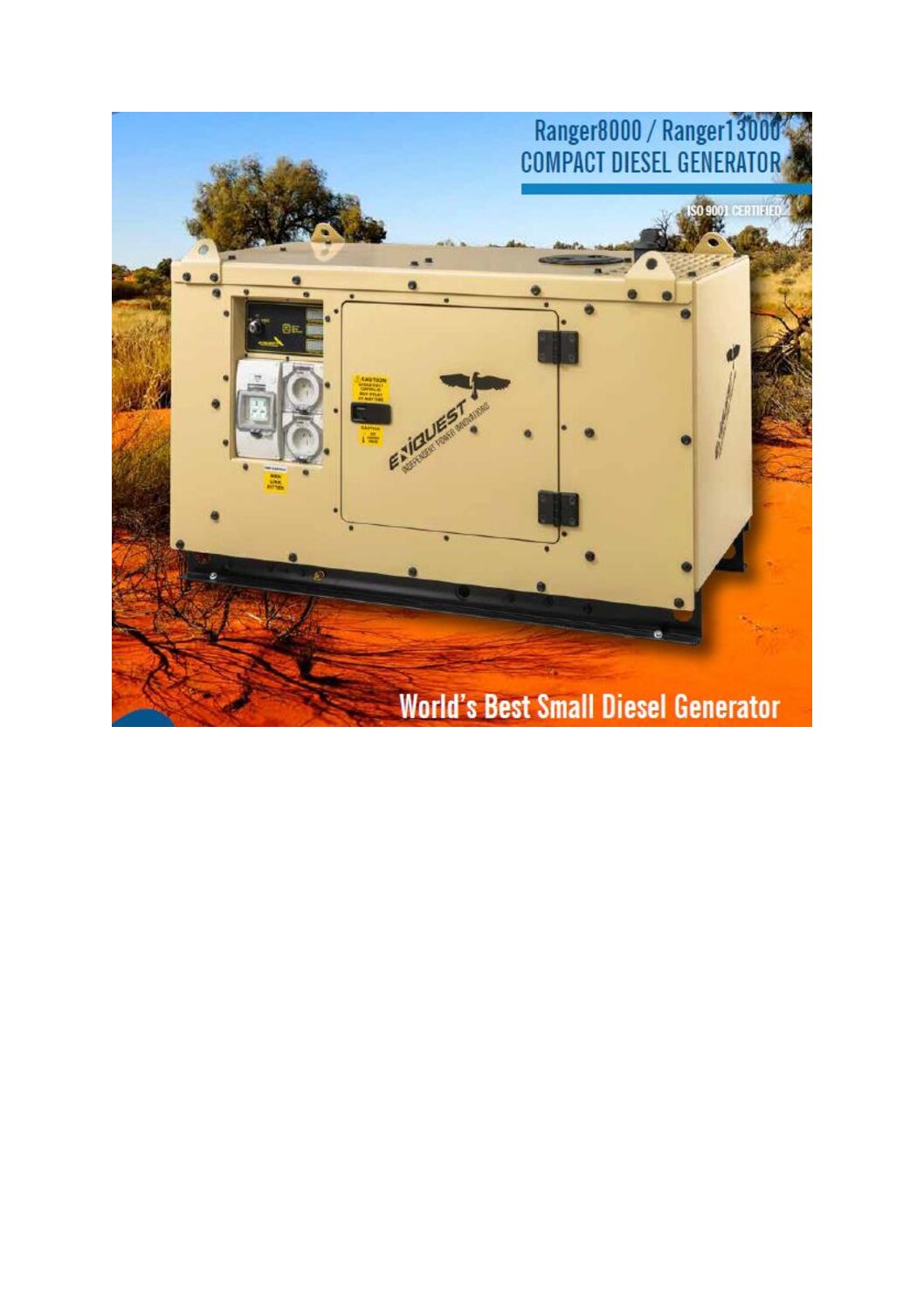 Yanmar Ranger Series Compact Diesel Generators - Fred Hopkins